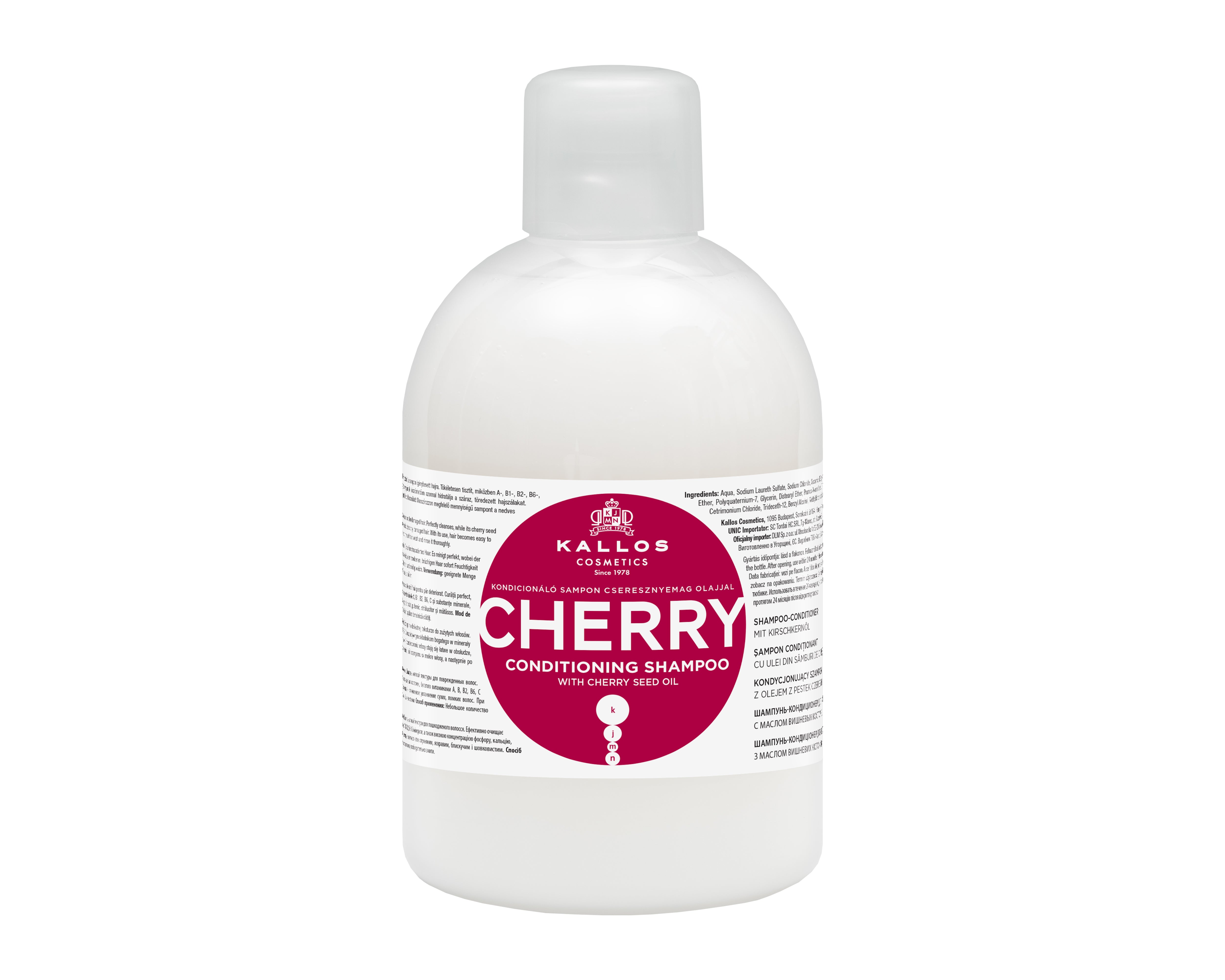 KJMN Cherry Conditioning Shampoo with Cherry seed oil – Kallos Cosmetics